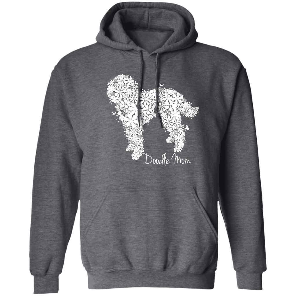Doodle Mom Flower Pullover Hoodie 8 oz. – Barking Doodle
